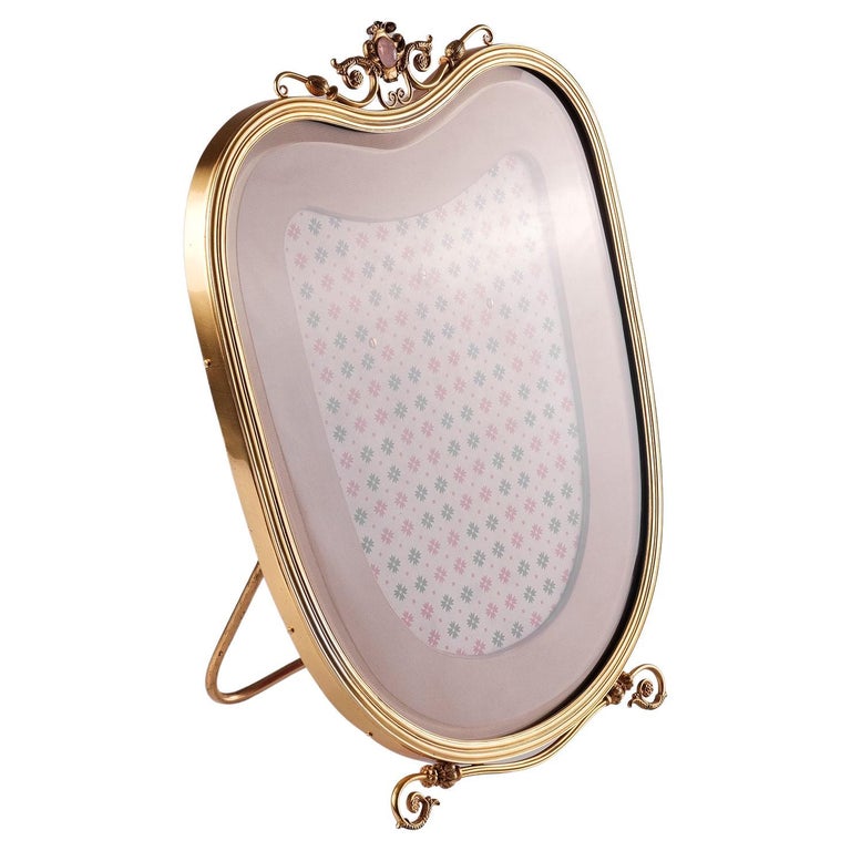 Gilded Silver Picture Frame by De Vecchi, Milano For Sale at 1stDibs