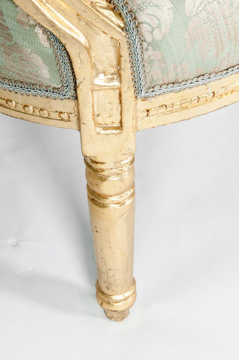 Gilded Wood French Pair of Victorian Style Chairs at 1stDibs