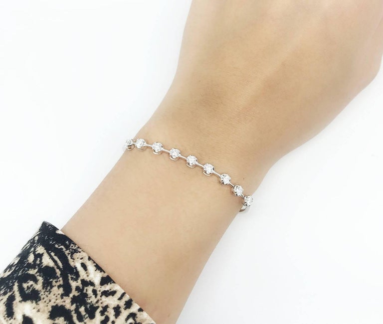 Gilin Diamond Bracelet Bangle at 1stDibs