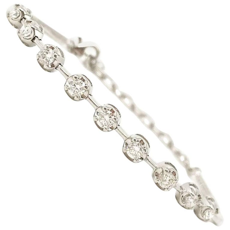 Gilin Diamond Bracelet Bangle at 1stDibs