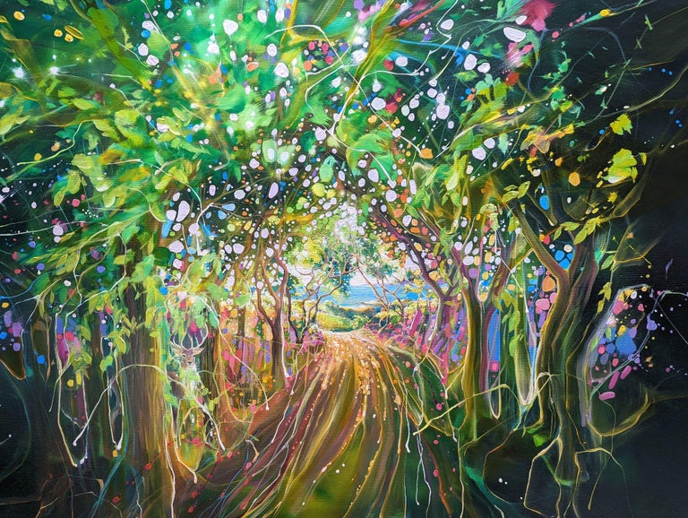 Gill Bustamante - The Promised Land, Painting, Oil on Canvas For Sale ...