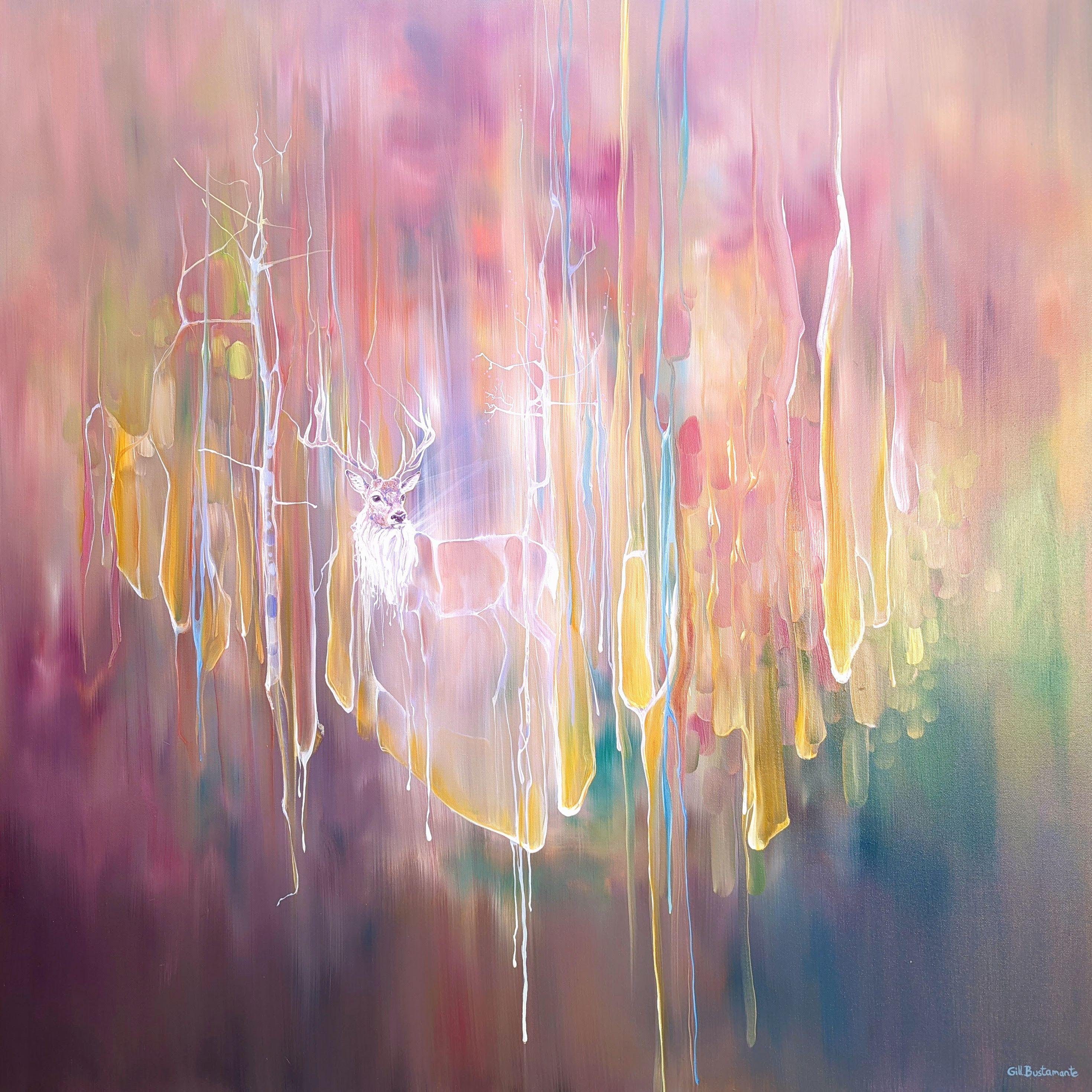 Gill Bustamante - The Peacocks Secret, Painting, Oil on Canvas For Sale ...