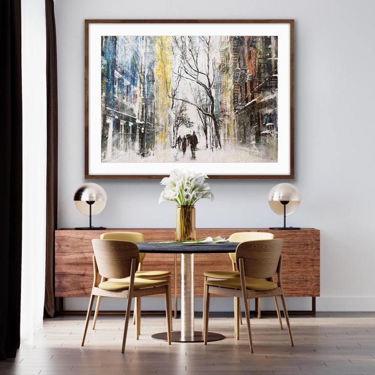 Gill Storr - Snowy New York, Original Cityscape Painting, New York ...