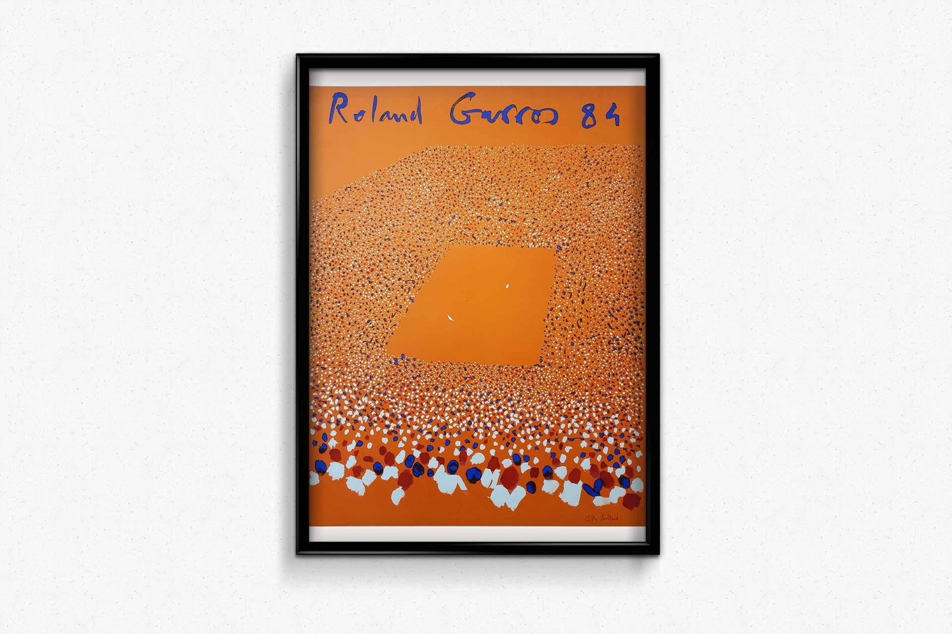 Gilles Aillaud - Roland Garros - 1984 Original Poster - Sports - Tennis ...