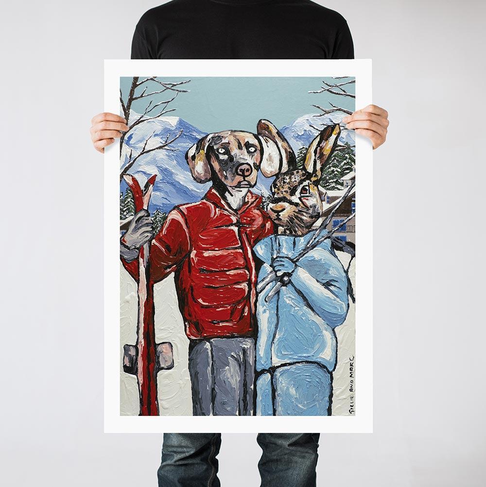 Gillie and Marc Schattner - Painting Animal Print - Pop Art - Gillie ...