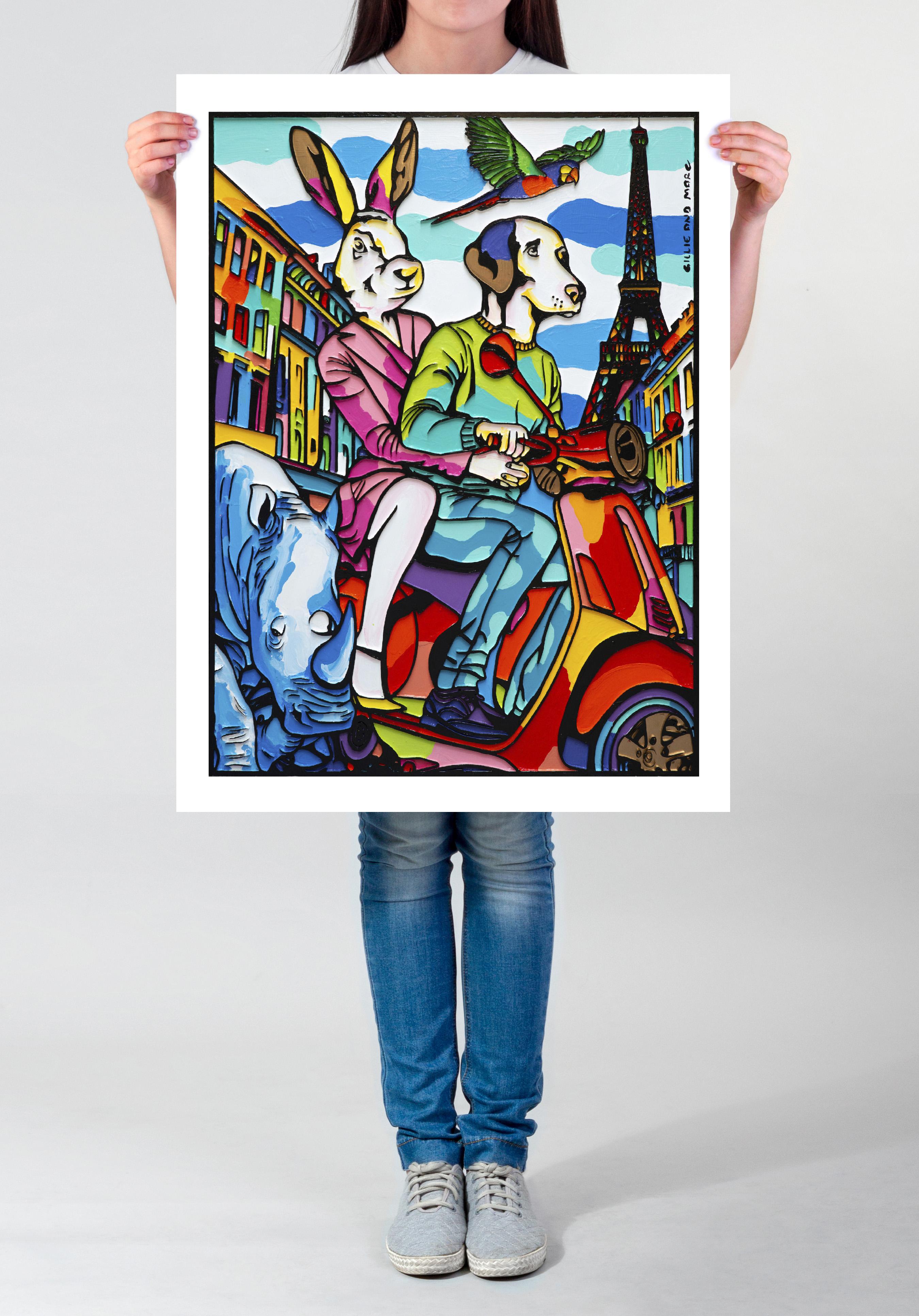 Romero Britto - Romero Britto - Deeply in Love L/E giclee at 1stDibs