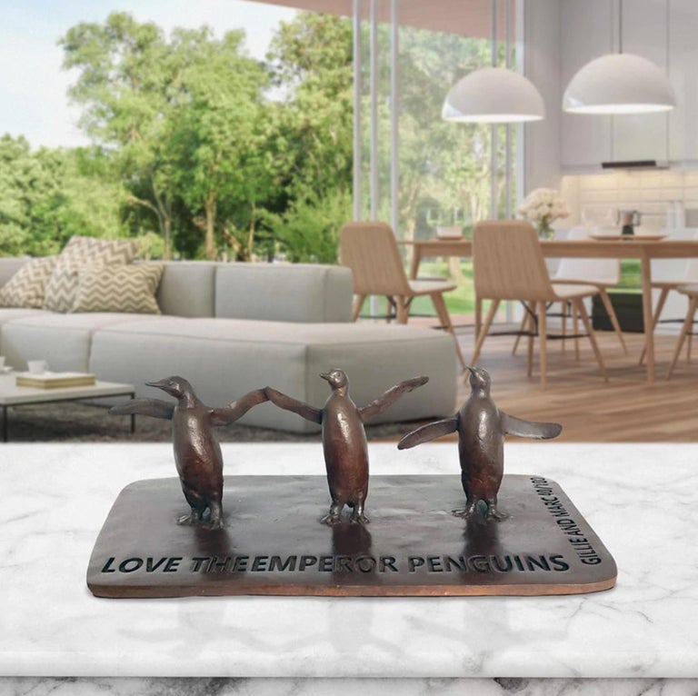 Gillie and Marc Schattner - Authentic Bronze Love the Emperor Penguins ...