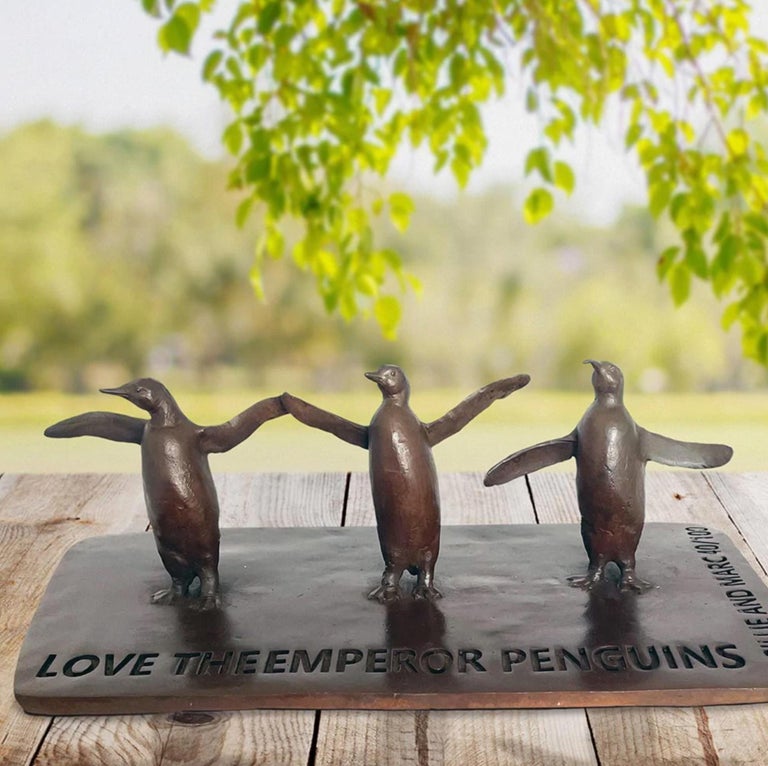 Gillie and Marc Schattner - Authentic Bronze Love the Emperor Penguins ...
