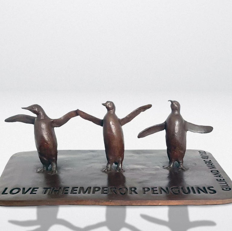 Gillie and Marc Schattner - Authentic Bronze Love the Emperor Penguins ...