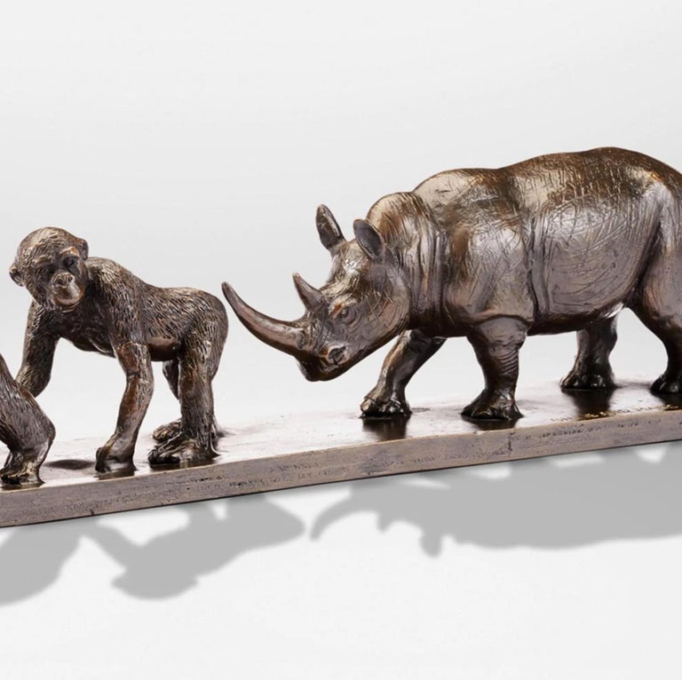 Gillie and Marc Schattner - Authentic Bronze Love The Gorilla, Chimp ...