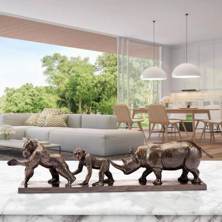 Gillie and Marc Schattner - Authentic Bronze Love The Gorilla, Chimp ...