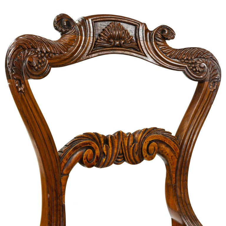 Gillows a Set of Six Regency Mahogany Dining Chairs For Sale at 1stDibs