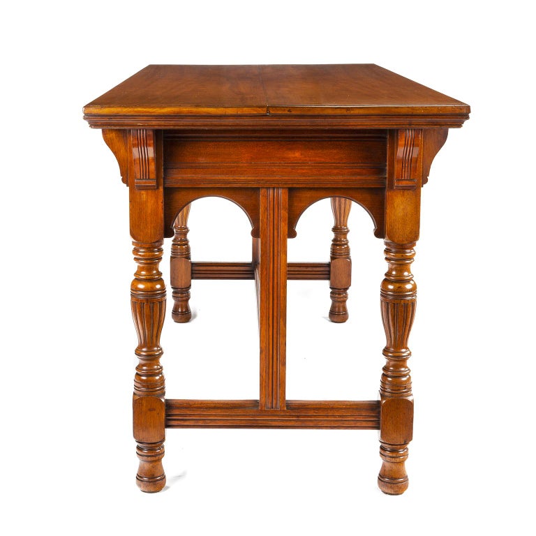 Gillows American Black Walnut Library Table at 1stDibs