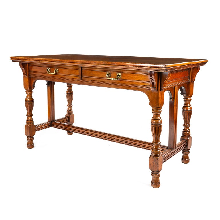 Gillows American Black Walnut Library Table at 1stDibs
