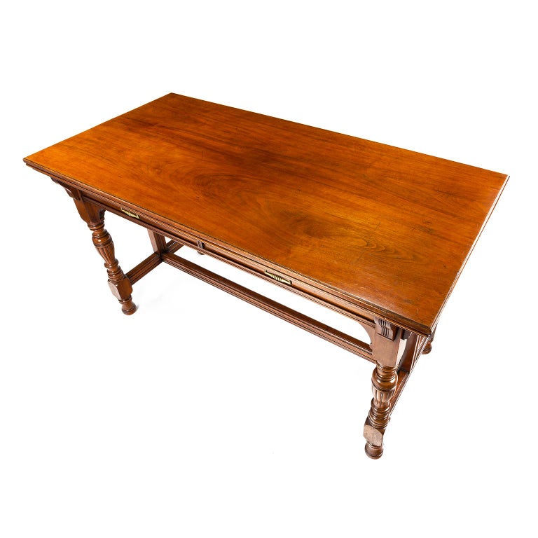 Gillows American Black Walnut Library Table at 1stDibs