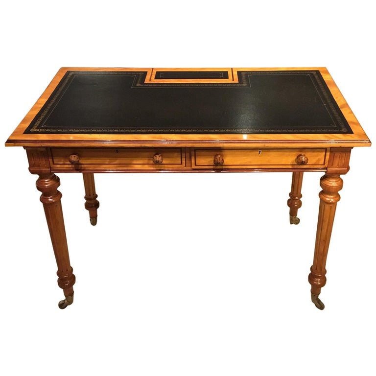 Gillows Satinwood and Purple Heart Victorian Period Writing Table at ...