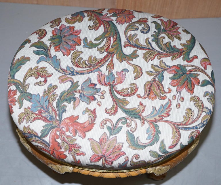 Gillows Vintage Dressing Table and Stool Ornate Claw and Ball Feet Part ...