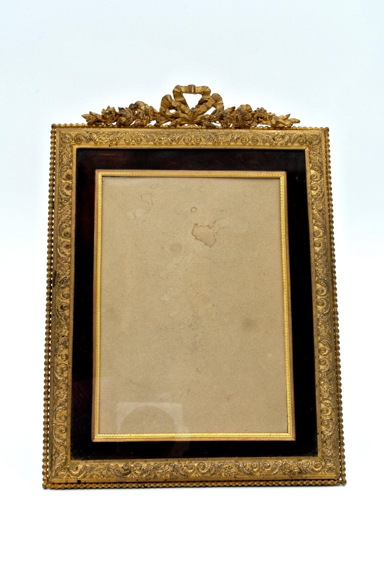 Gilt Bronze and Burgundy Velvet Photo Frame at 1stDibs | burgundy photo ...
