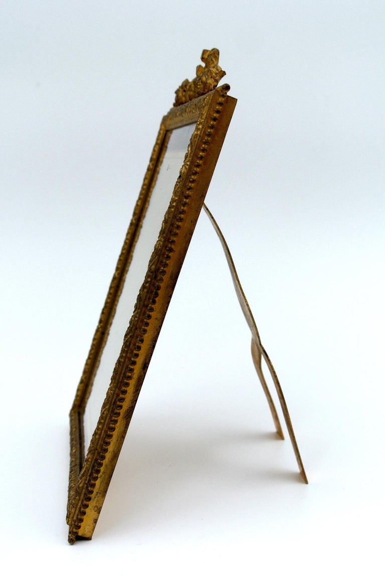 Gilt Bronze and Burgundy Velvet Photo Frame at 1stDibs