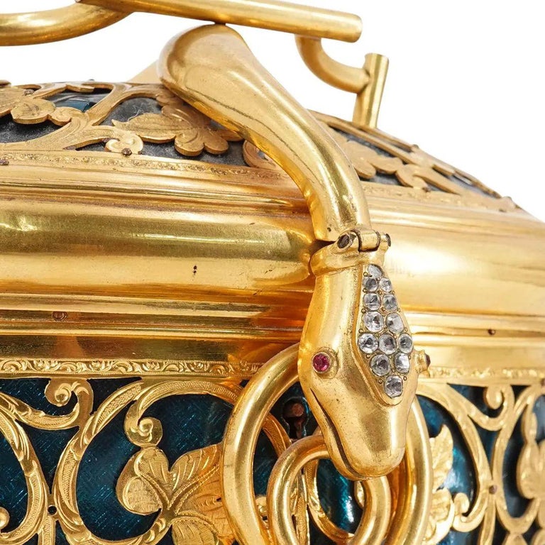 Gilt Bronze Jewelry Chest by Tahan of Paris, circa 1900 For Sale at 1stDibs