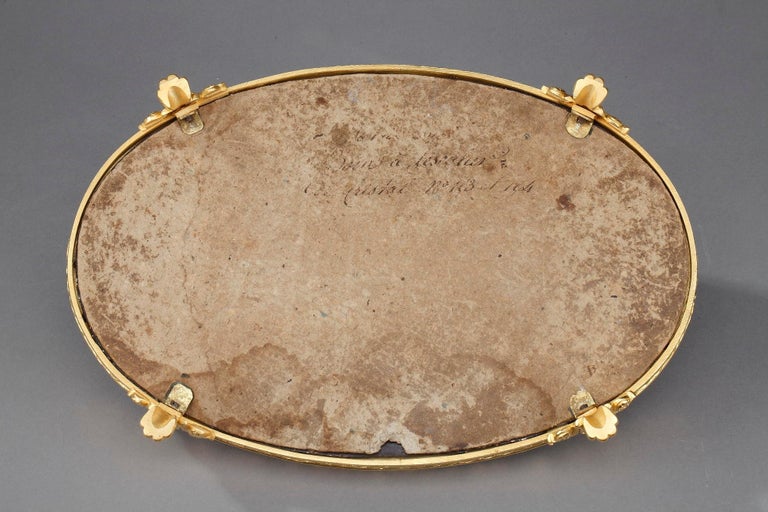 Gilt Bronze Mirrored Plateau by L'Escalier de Cristal at 1stDibs