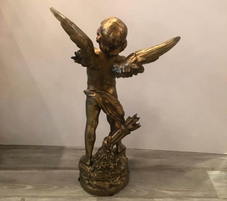 Gilt Bronze Sculpture of Cupid, France For Sale at 1stDibs