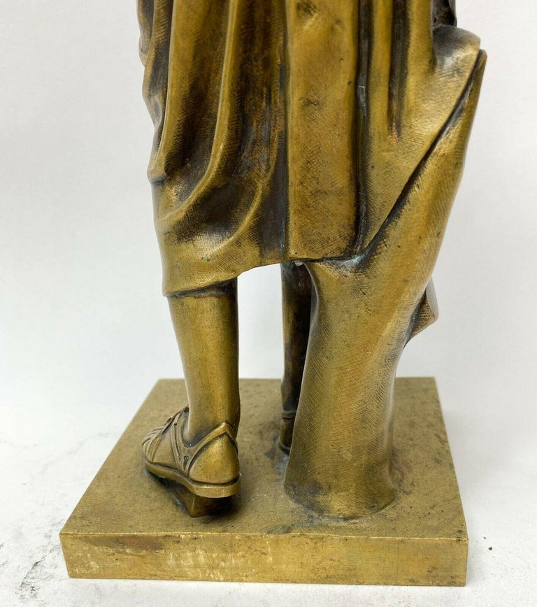 Gilt Bronze Sculpture Susse Freres Foundry Mark of a Classical Maiden ...