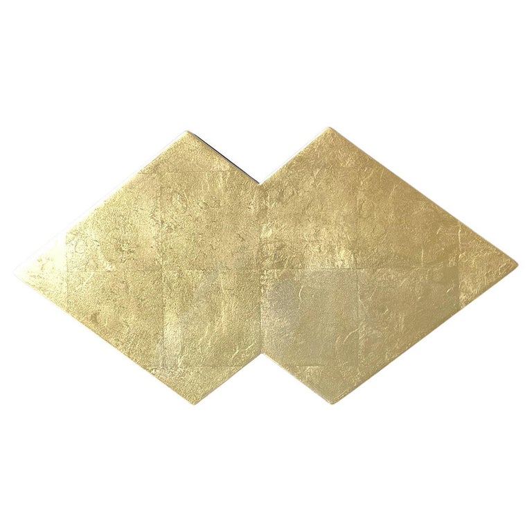 "Gilt Double Diamond" Gold Leaf Box with Feather Interior For Sale at ...