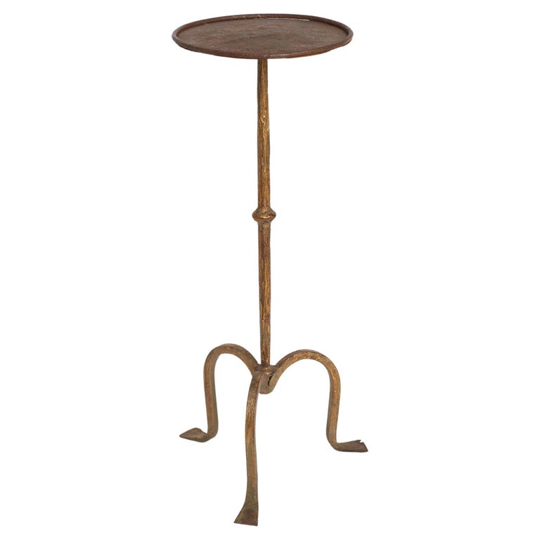 Gilt Forged Iron Martini Table at 1stDibs