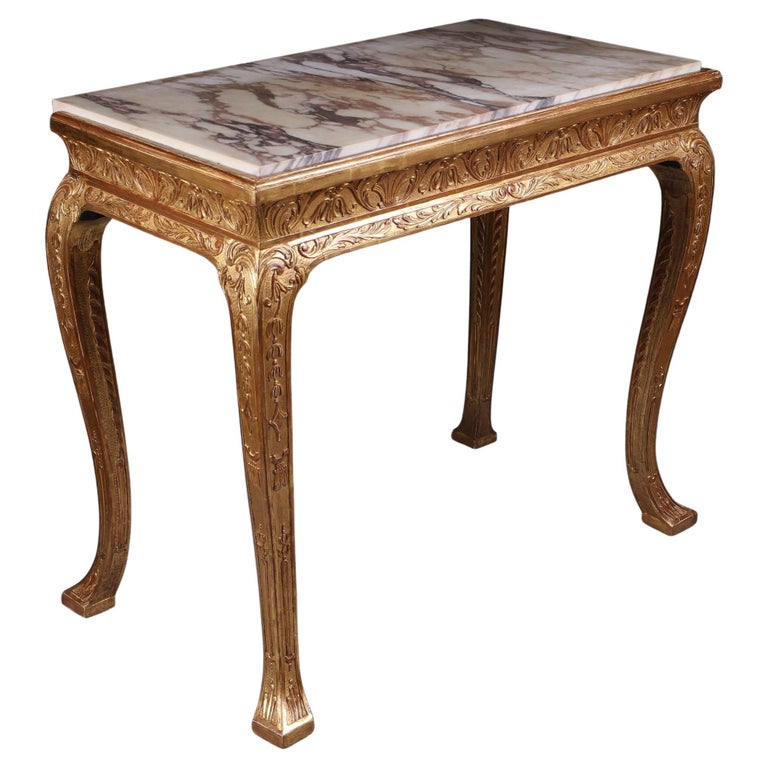Gilt Gesso Side Table For Sale at 1stDibs