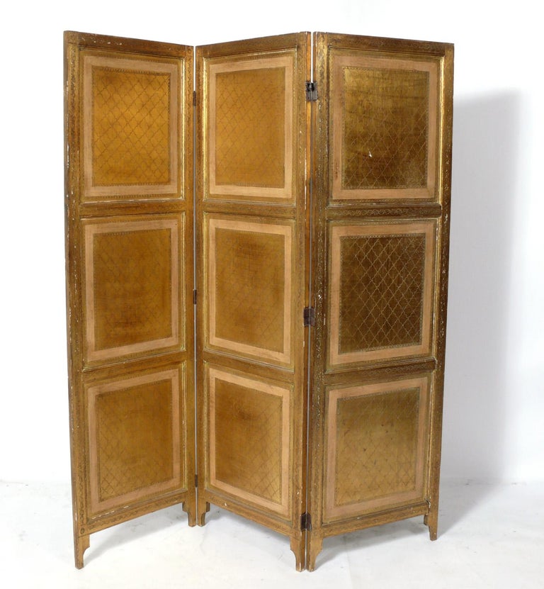 Gilt Italian Florentine Screen at 1stDibs