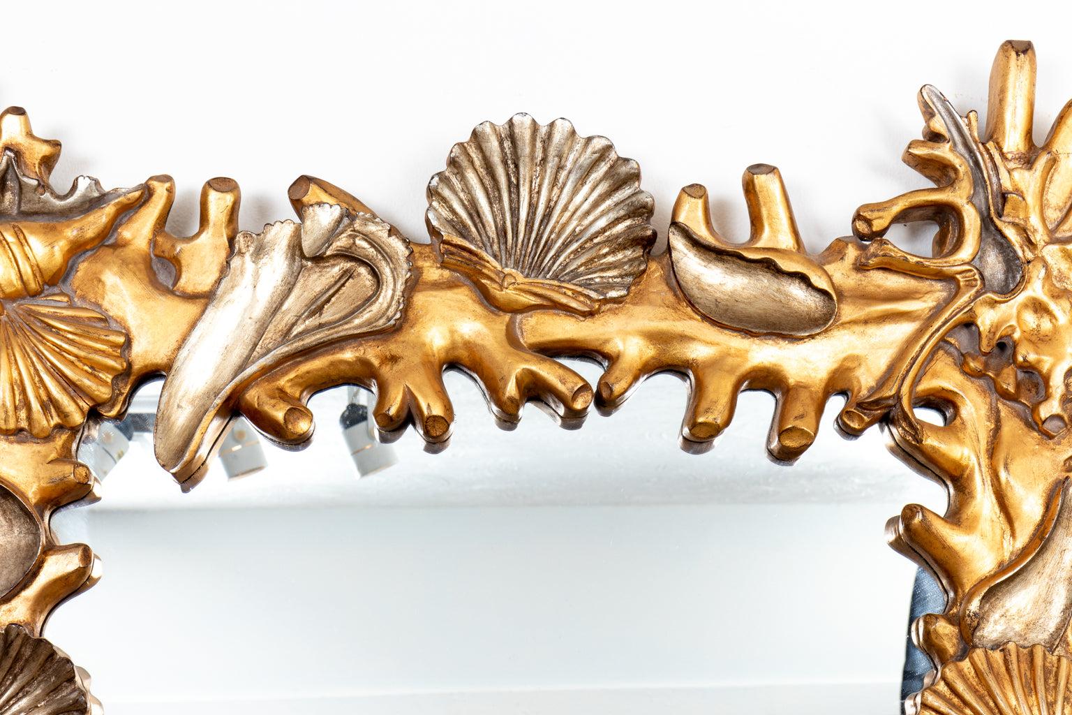 Gilt Ocean Theme Mirror For Sale at 1stDibs