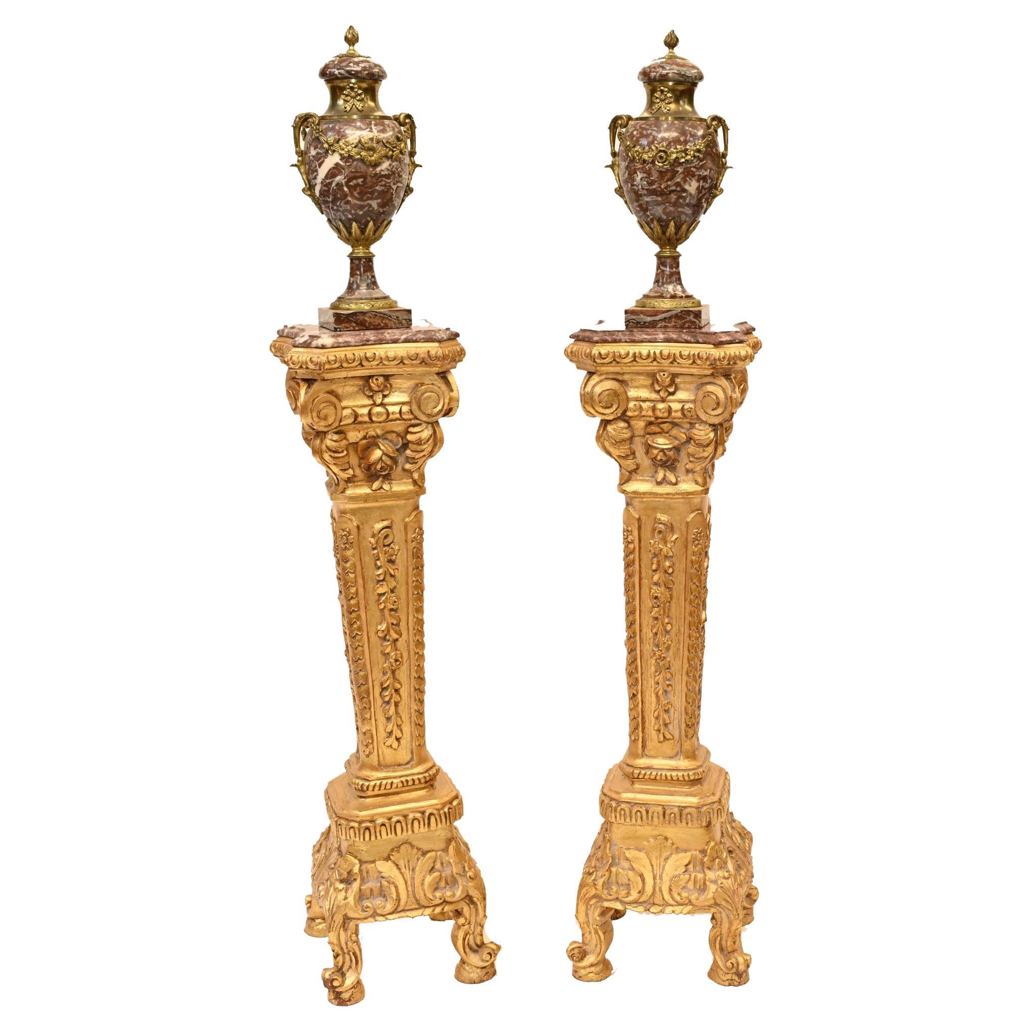 Hepplewhite Torchiere Mahogany Column Stand For Sale at 1stDibs
