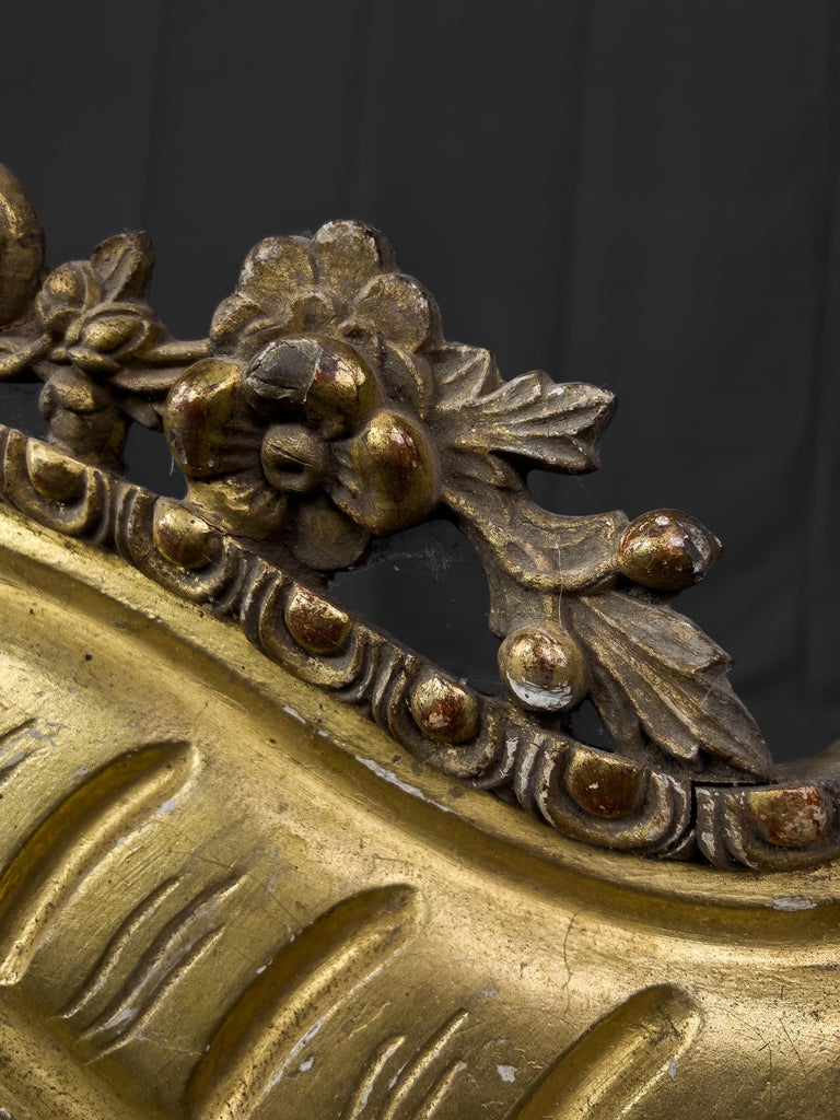 Gilt Rococo Style Bed Crown Canopy For Sale at 1stDibs