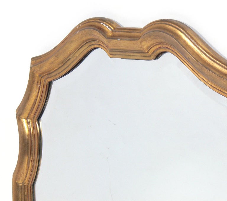 Gilt Scalloped Mirror For Sale at 1stDibs