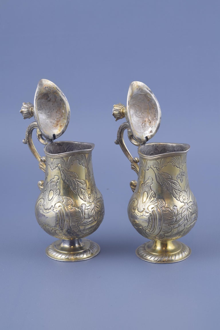 Gilt Silver Cruet Set, Pamplona Hallmarks, Spain, 18th Century For Sale ...