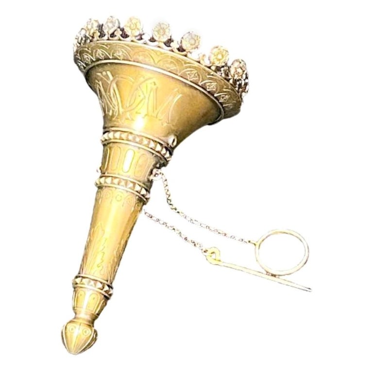 Gilt Silver Victorian Posey Holder For Sale at 1stDibs