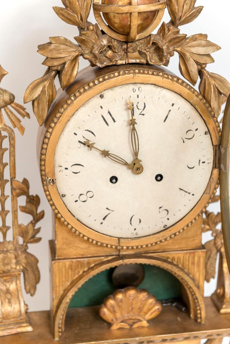 Gilt Swedish Cartel Wall Clock For Sale at 1stDibs | swedish wall ...