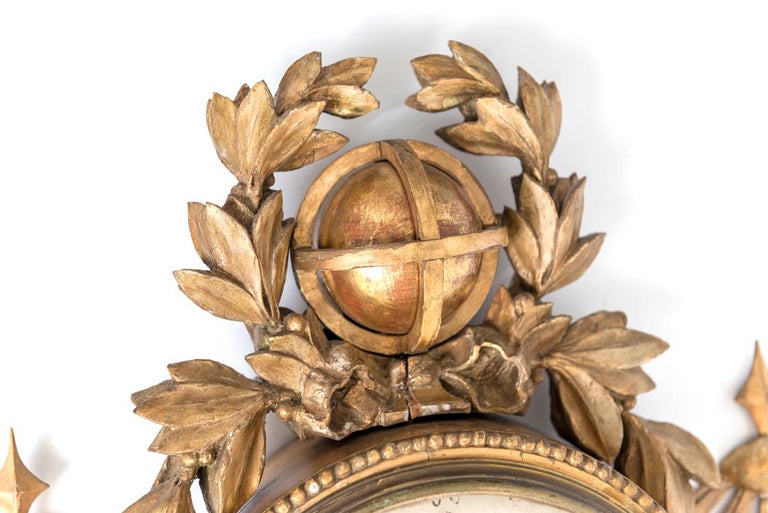Gilt Swedish Cartel Wall Clock For Sale at 1stDibs | swedish wall ...