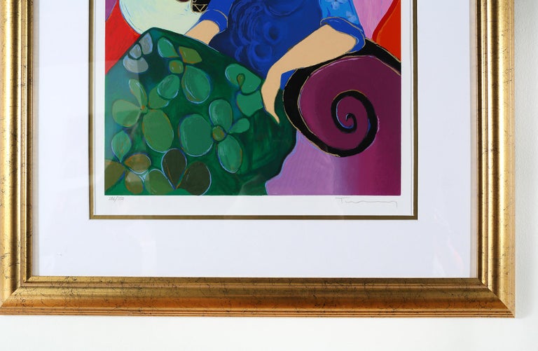 Giltwood Framed Itzchack Tarkay Signed and Numbered Serigraph at 1stDibs