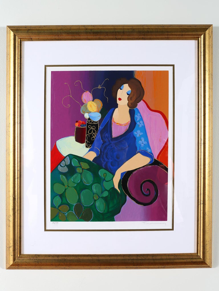 Giltwood Framed Itzchack Tarkay Signed and Numbered Serigraph at 1stDibs
