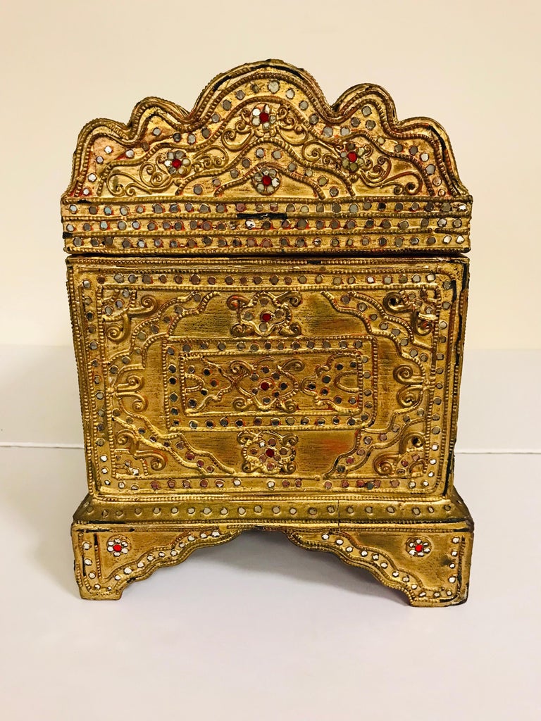Giltwood Jeweled Box For Sale at 1stDibs