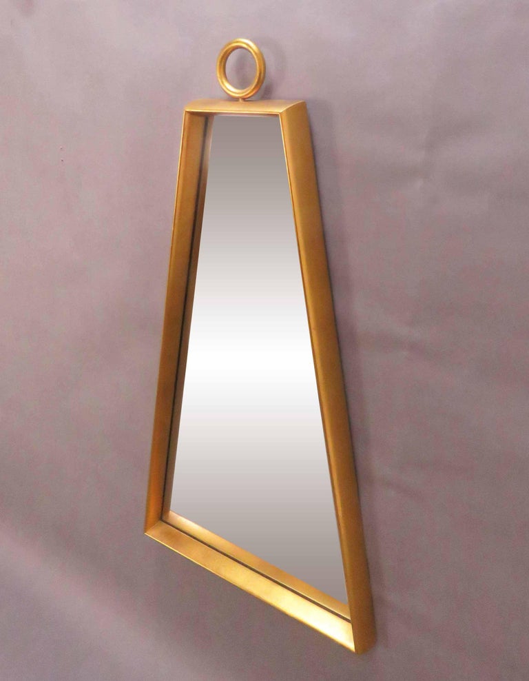 Giltwood Trapezoidal Wall Mirror in Manner of Tommi Parzinger, circa ...