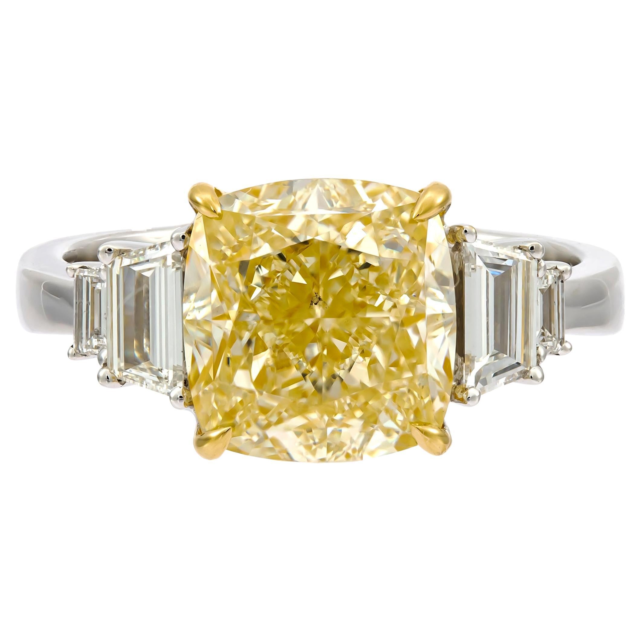 Gin and Grace Pear-Cut Pink Diamond with White Diamond 18k TT Gold Ring ...