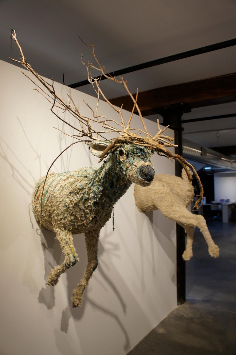 Gin Stone - Large Animal Wall Sculpture: 'Wormhole' For Sale at 1stDibs