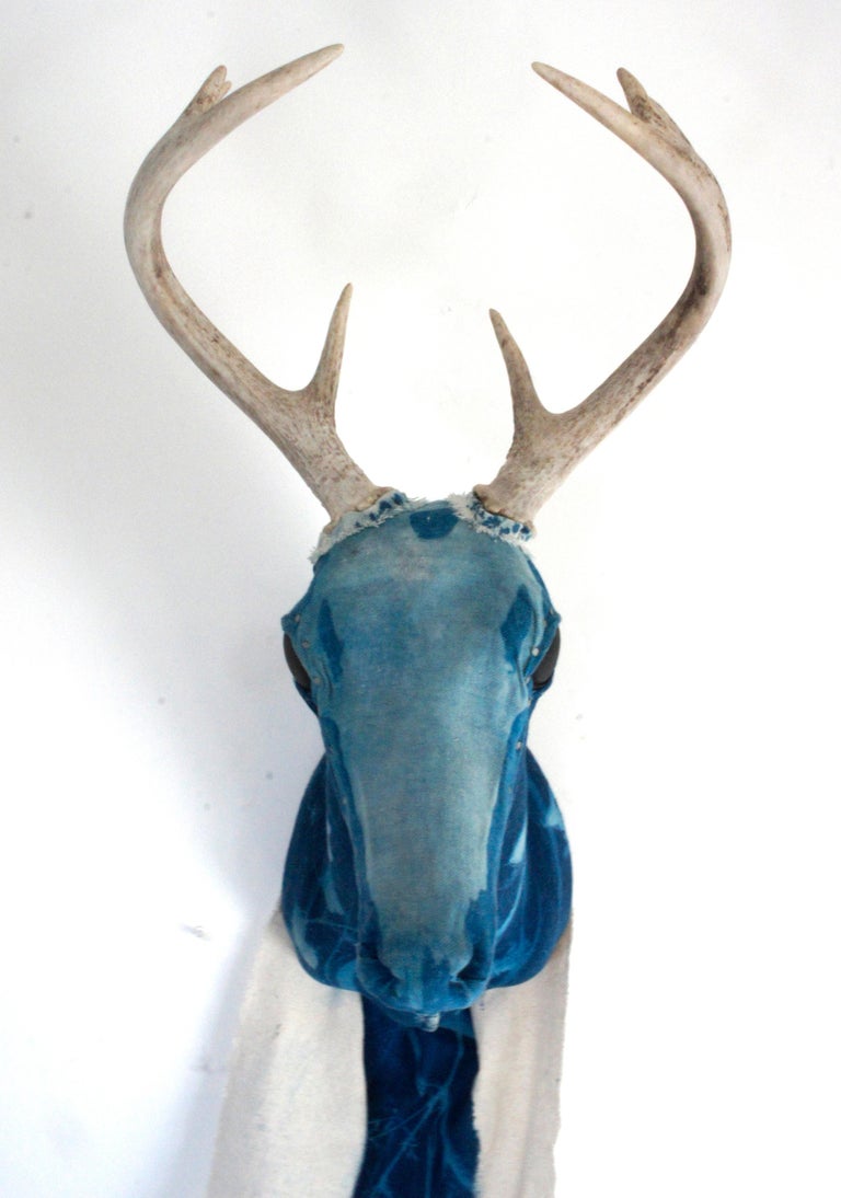 Gin Stone - Large Stag Head Sculpture: 'A Remembrance' For Sale at 1stDibs