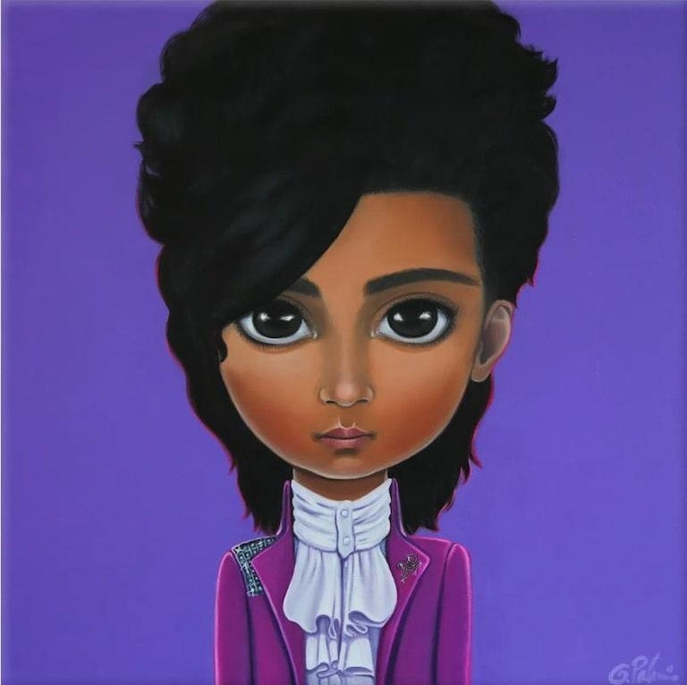 Gina Palmerin - Pop Art Portrait of Prince For Sale at 1stDibs