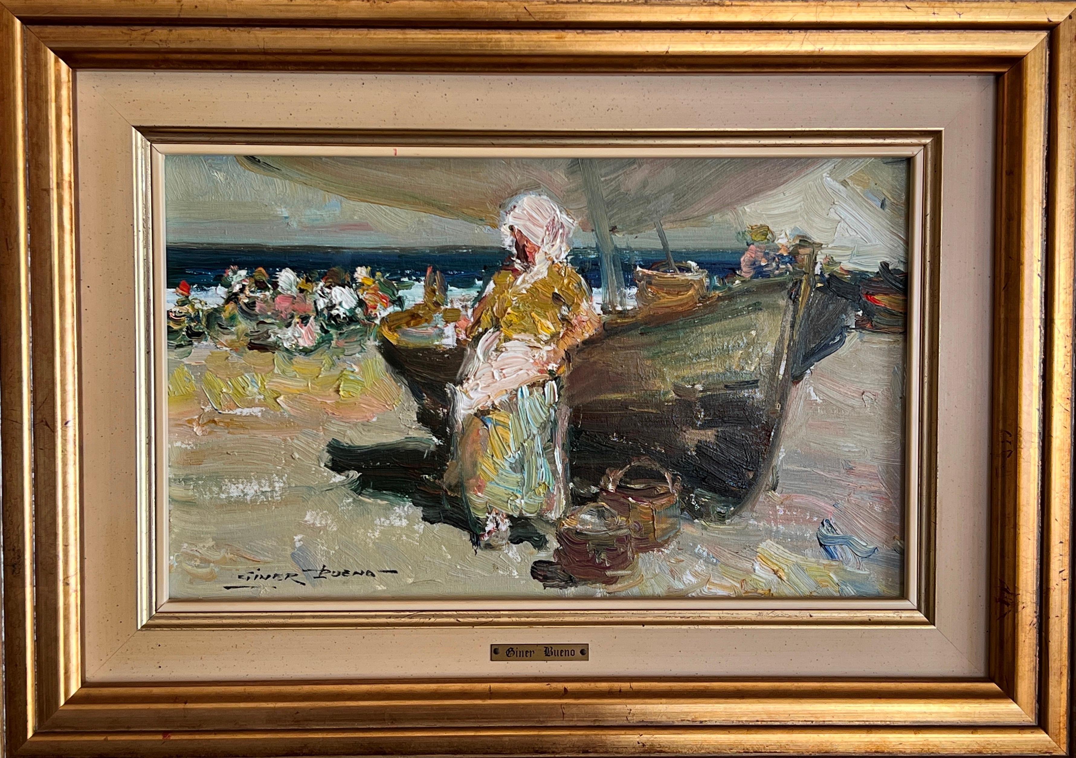 Giner Bueno - Giner Bueno 257 playa original painting For Sale at 1stDibs