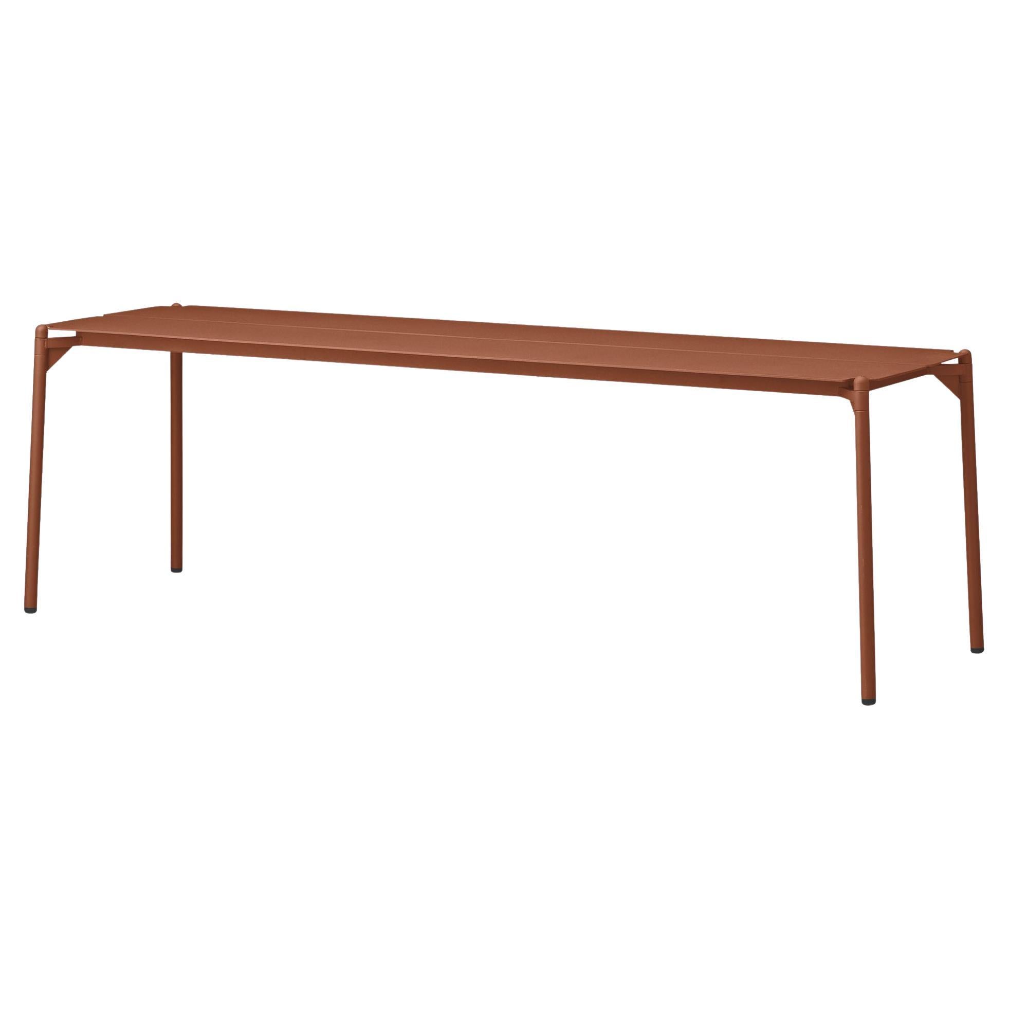 Contemporary Polished Aluminum Minimalist Long Tube Bench For Sale at ...