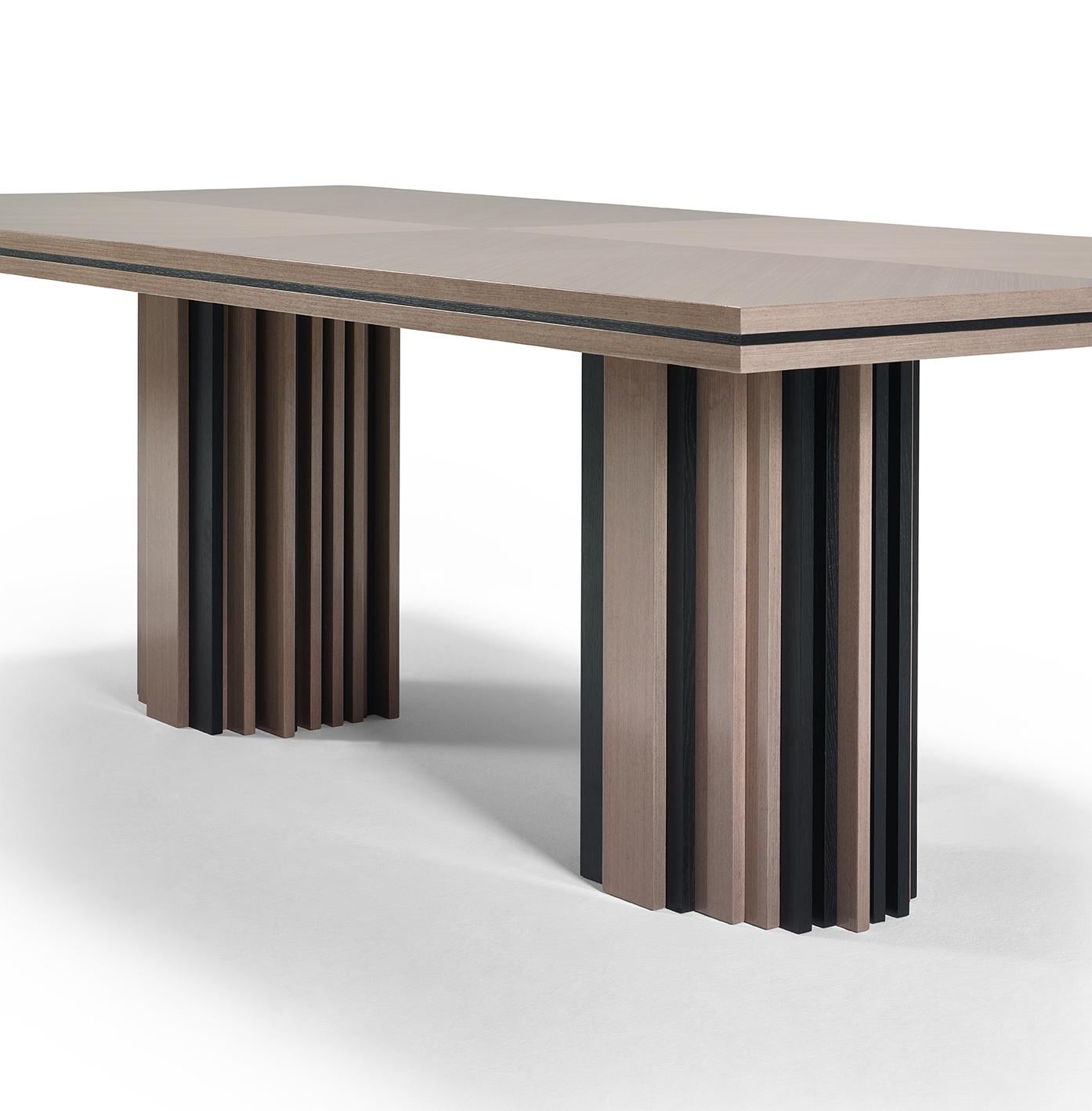 GINGER Modern Wood Dining Table For Sale at 1stDibs